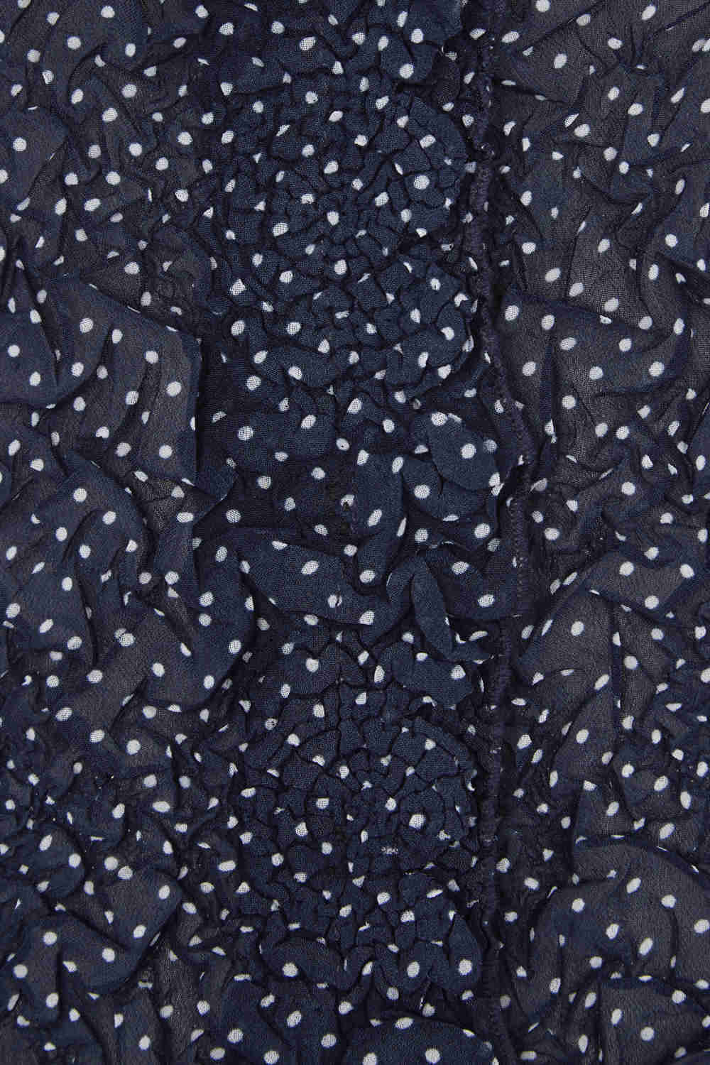 Spot Crinkle Blouse in Navy - Roman Originals UK