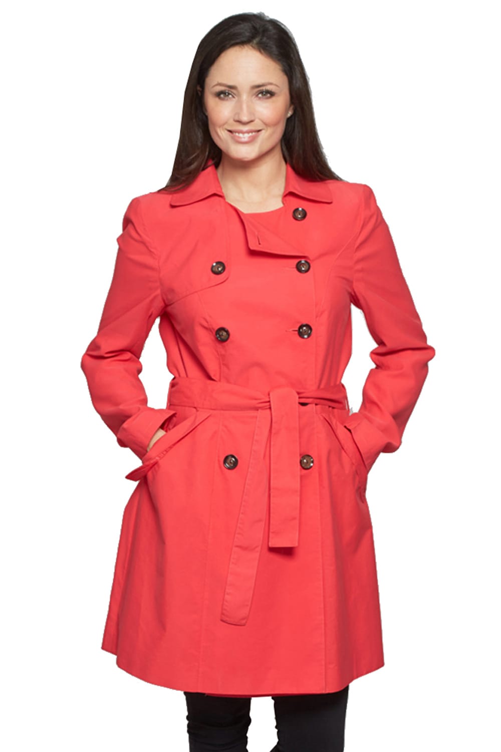 David Barry Ladies Belted Trenchcoat