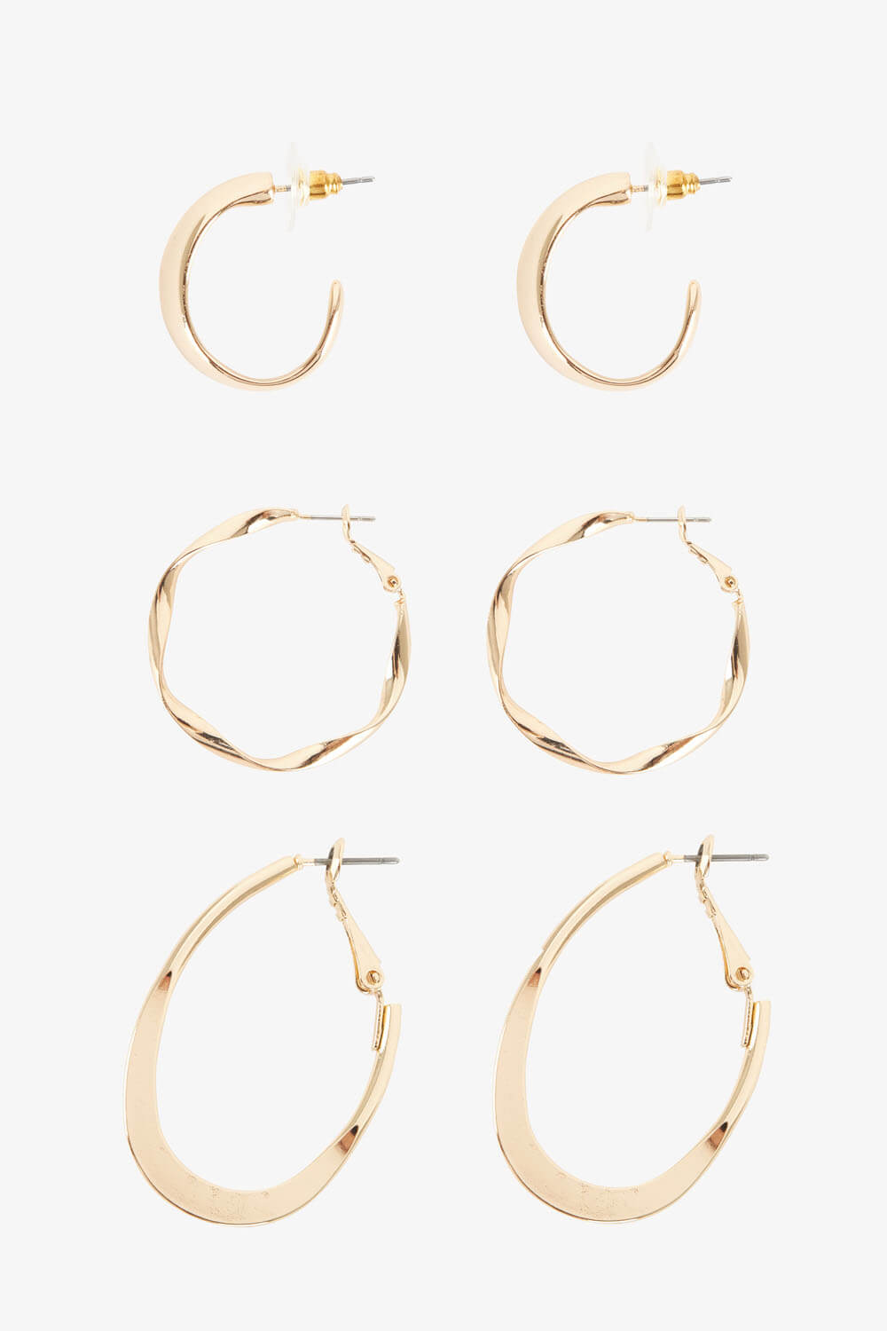 Hoop Earring Multipack in Gold - Roman Originals UK