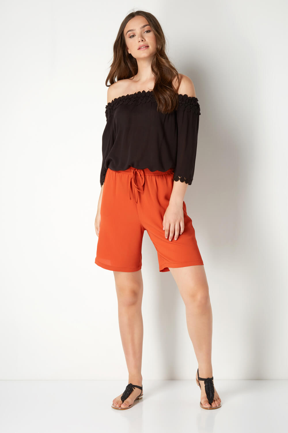 Lightweight Shorts in Rust - Roman Originals UK