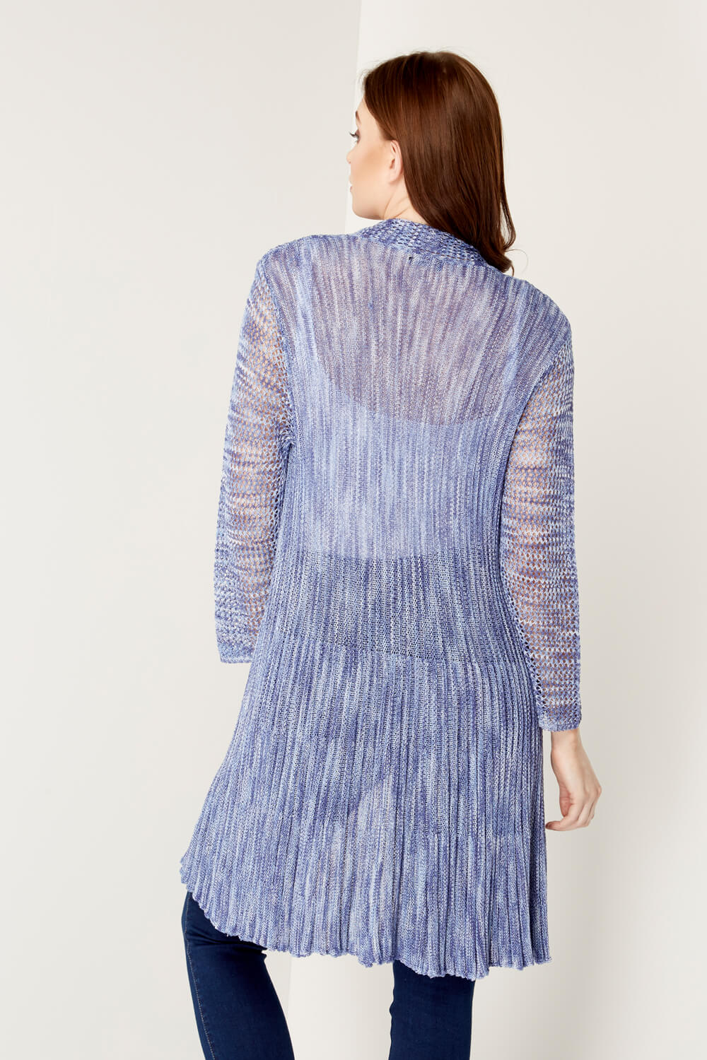 Multi Coloured Cardigan in Blue - Roman Originals UK