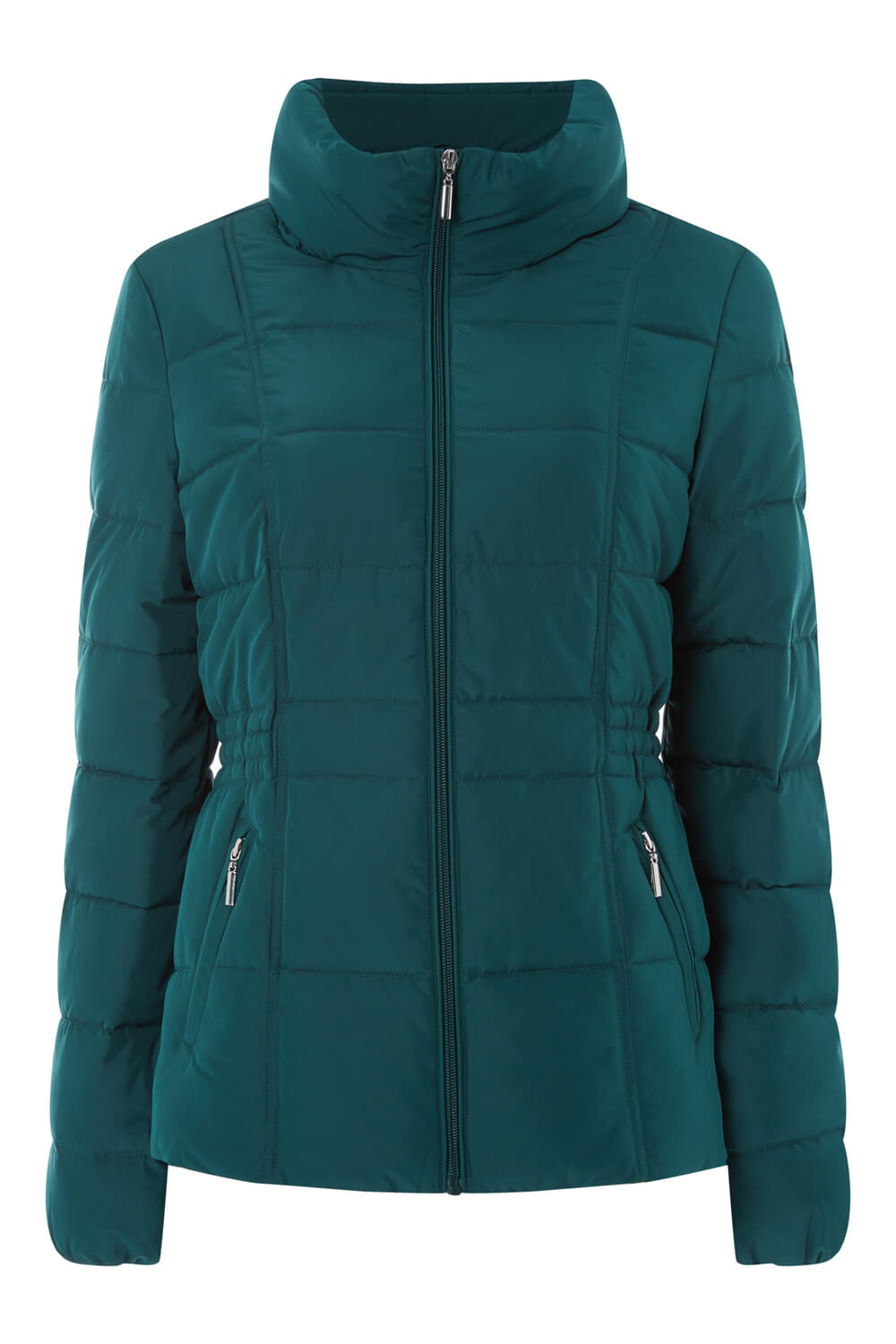 Short Padded Coat in Teal - Roman Originals UK