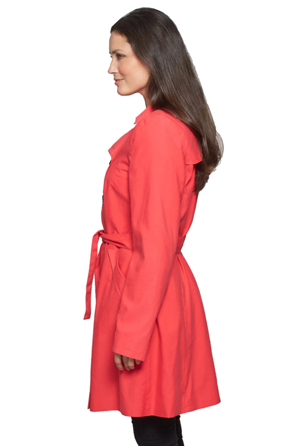 David Barry Ladies Belted Trenchcoat