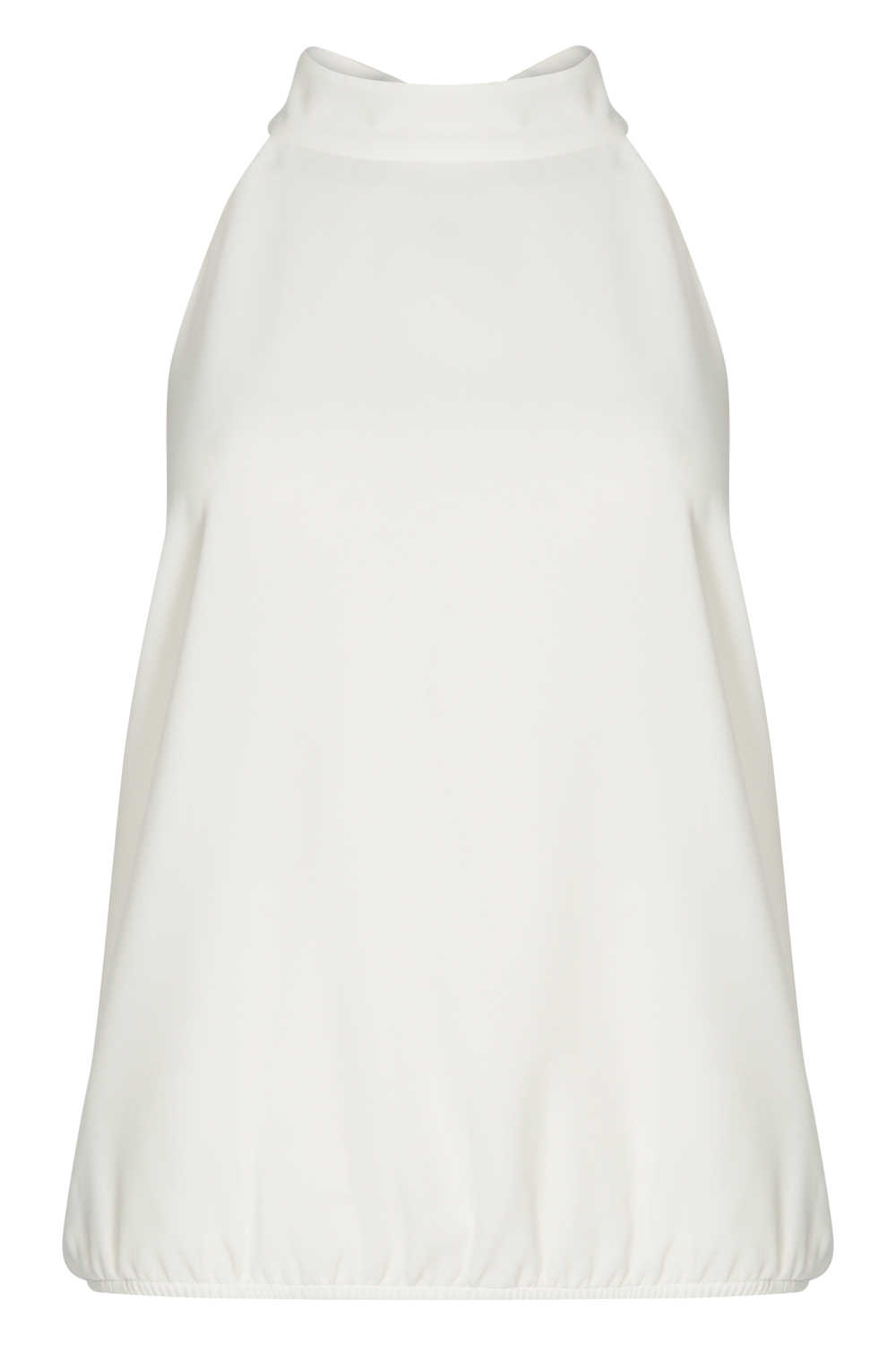 Halter Tie Neck Top in Ivory - Roman Originals UK