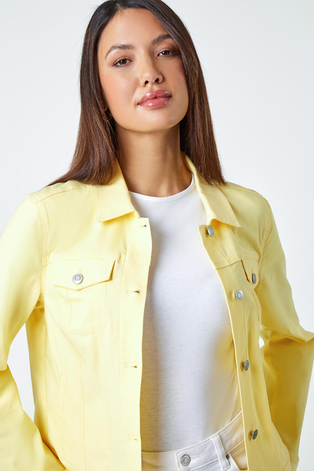 Lemon Stretch Pocket Detail Jacket | Roman UK