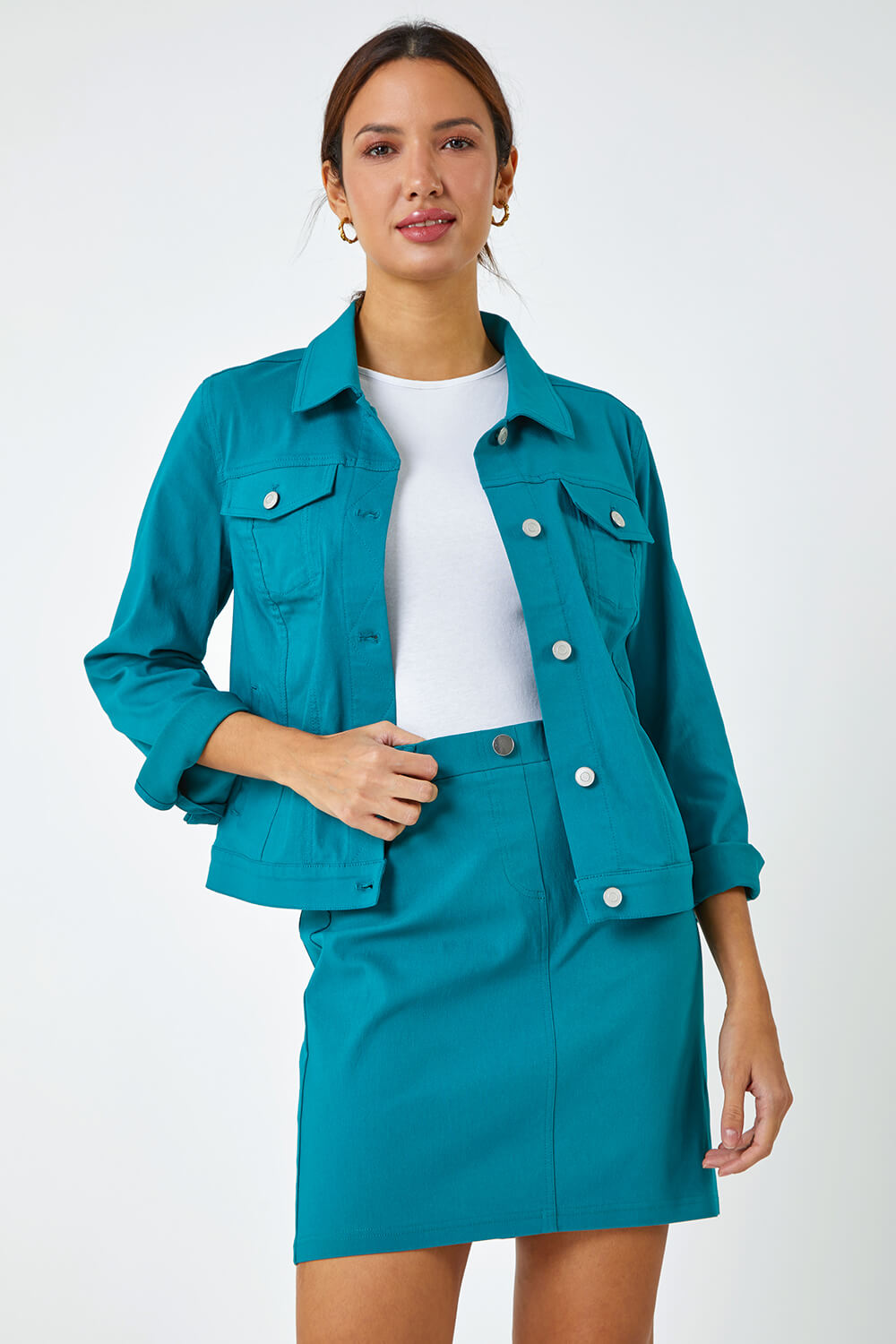 Jade Stretch Pocket Detail Jacket | Roman UK
