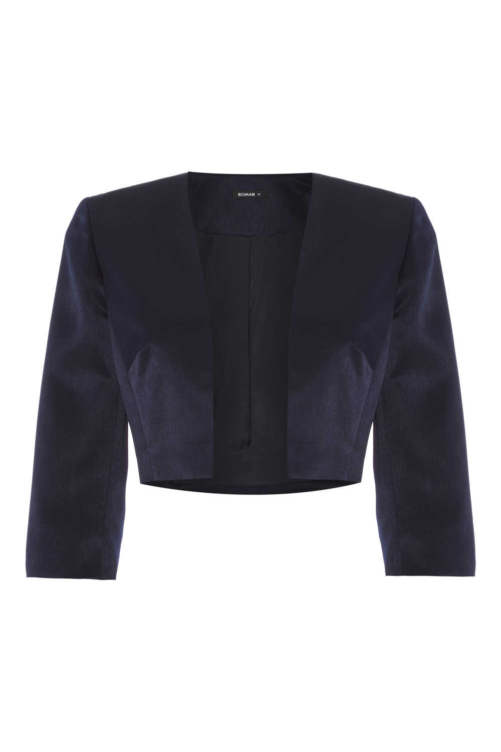 Cropped Jacket in Navy - Roman Originals UK